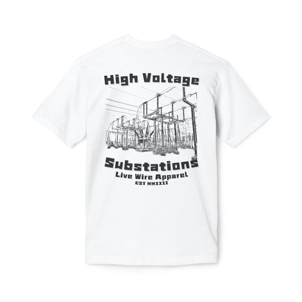High Voltage Substations - T-shirt - Made in USA – Live Wire Apparel